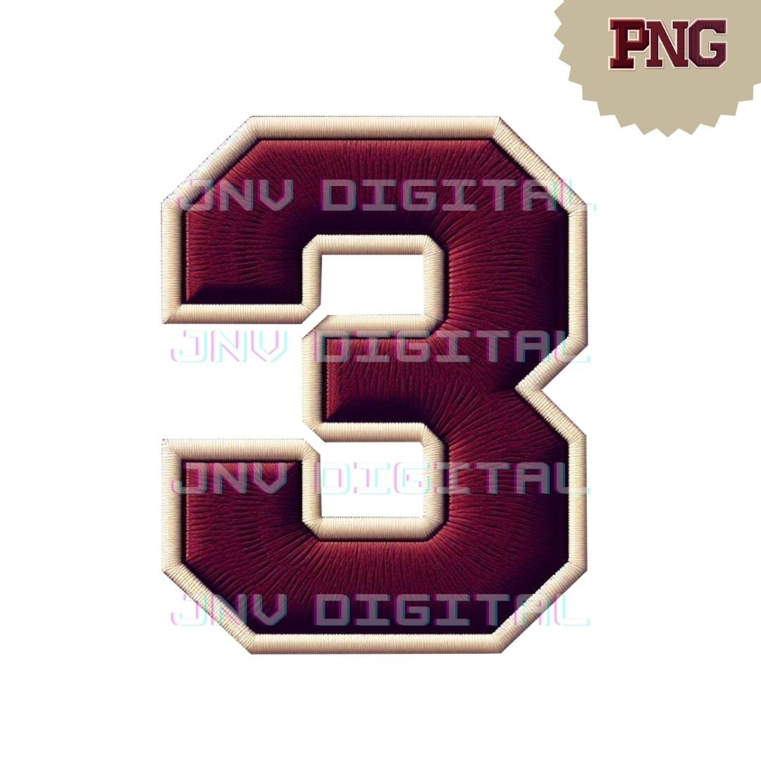 Varsity Embroidery Font PNG Pack - Instant Download Digital Alphabet ...