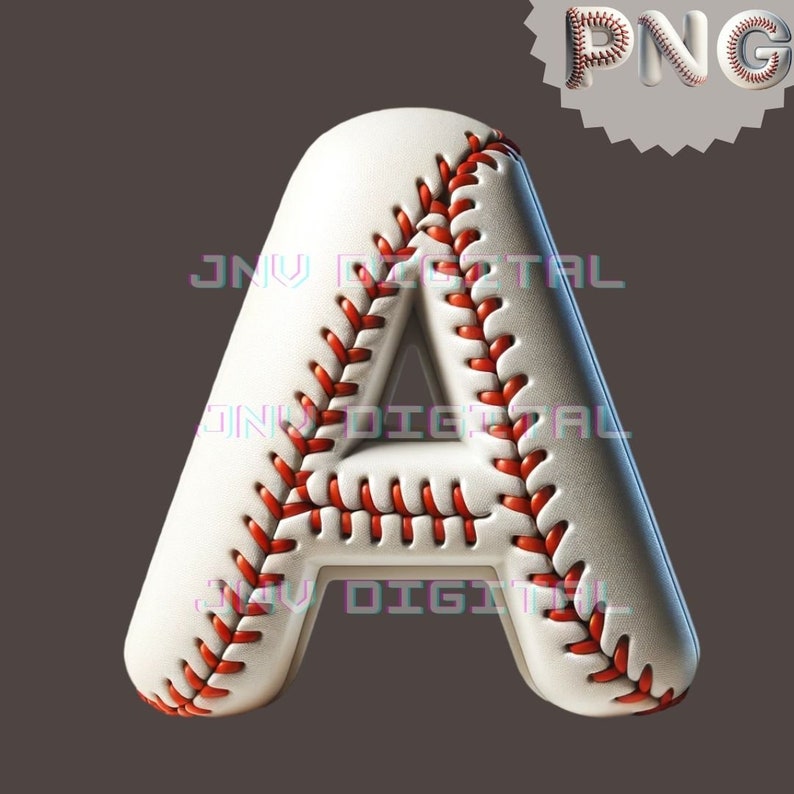 Baseball Font PNG: Sports Alphabet Clipart (digital Download) - Etsy