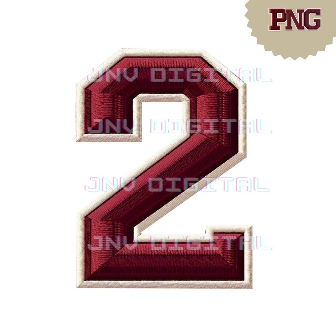 Varsity Embroidery Font PNG Pack - Instant Download Digital Alphabet ...