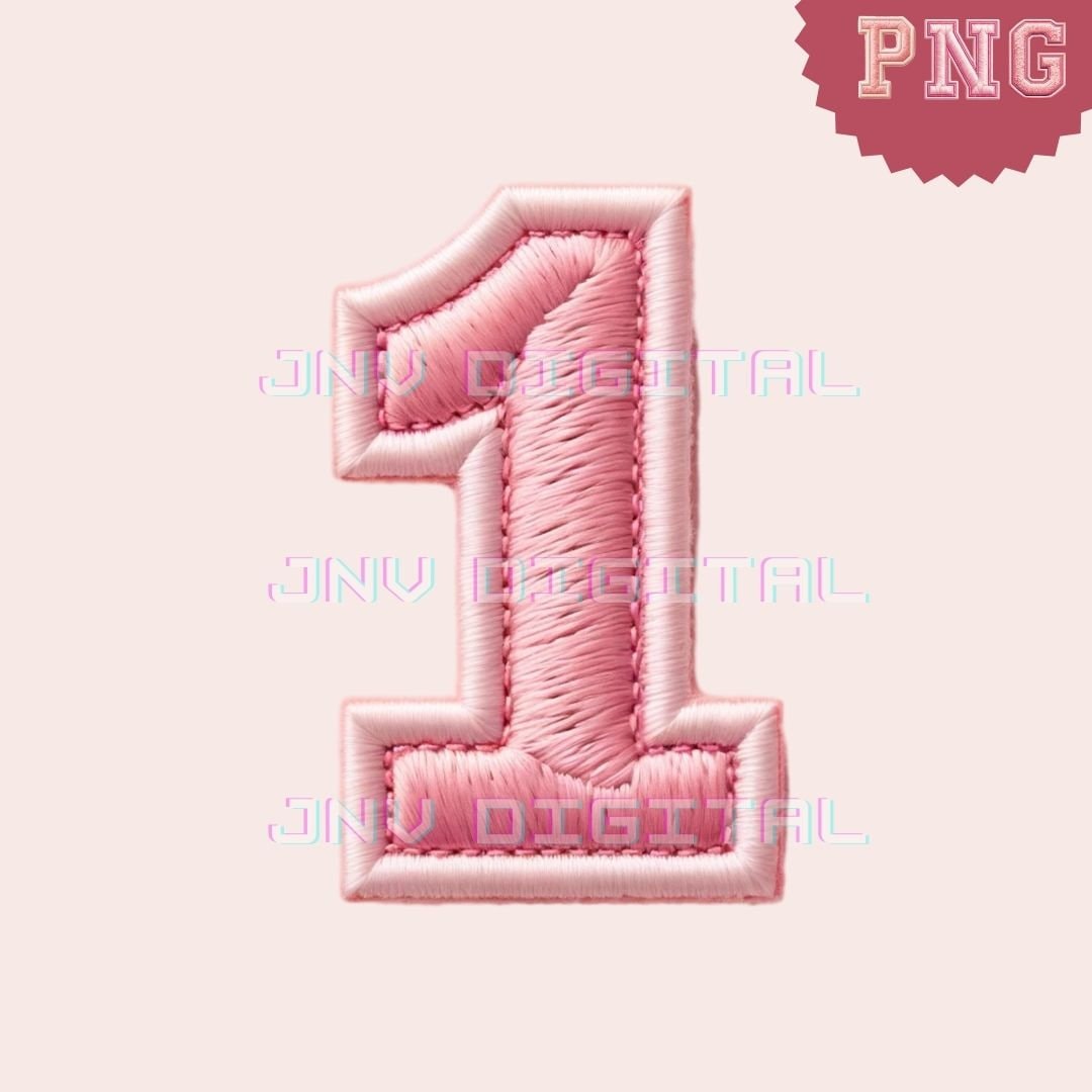 PNG Pastel Pink Varsity Embroidery - Etsy