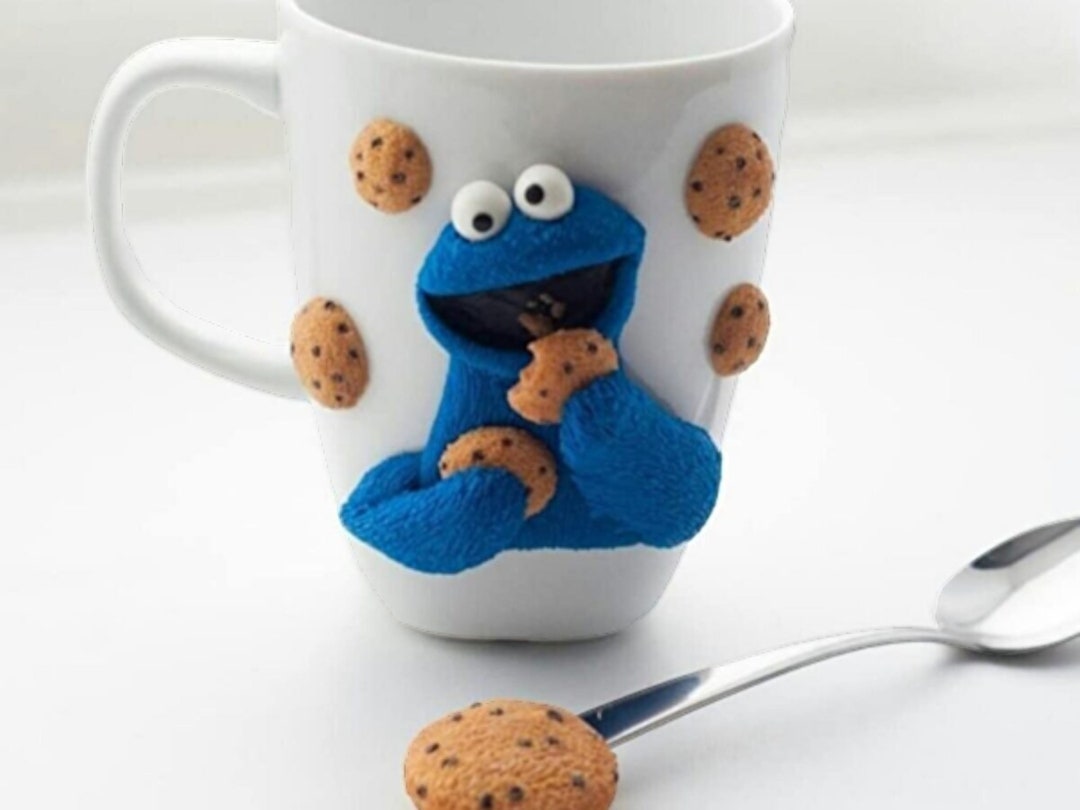 Cookie Monster Mug Handcrafted Ceramic Cup - Etsy
