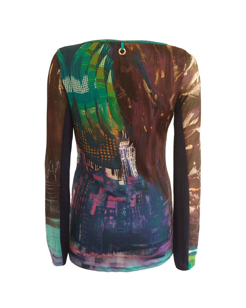 Y2k Save the Queen / 1990s 2000s Long Sleeve Mesh Top With Metallic New ...