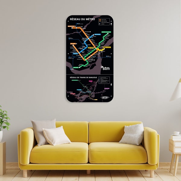 Metro Map - Etsy