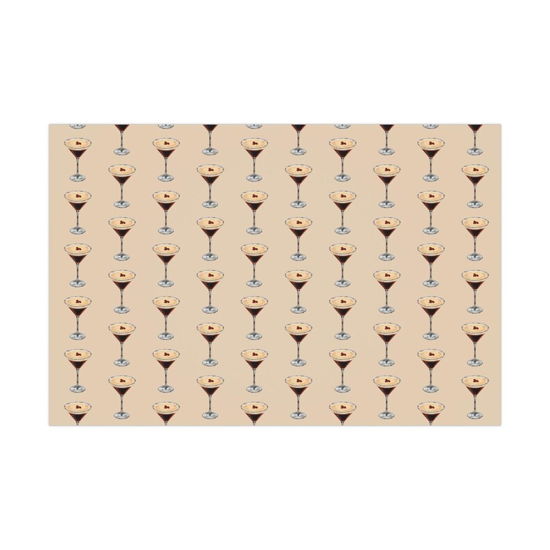 Espresso Martini Wrapping Paper, Espresso Martini Gift Wrap, Espresso ...