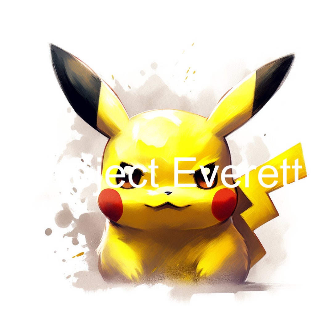 Pikachu-inspired Pop Art Vibrant Anime Design for Mugs, Tees, Canvas ...