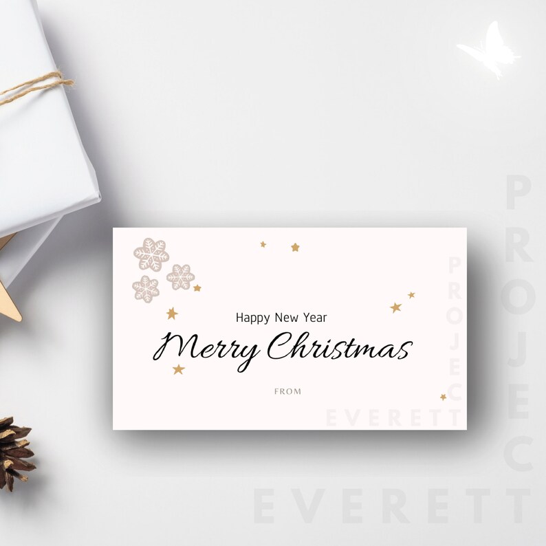 Modern Digital Gift Tags, Minimalist Design, Digital Download ...