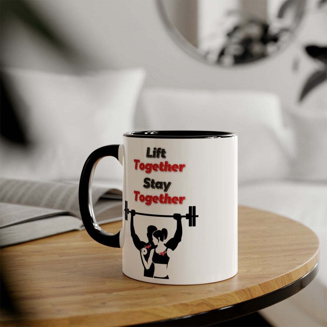 Gym Mugs, 11oz, Lift Together Stay Together, Couple Gym Gift, Coffee ...