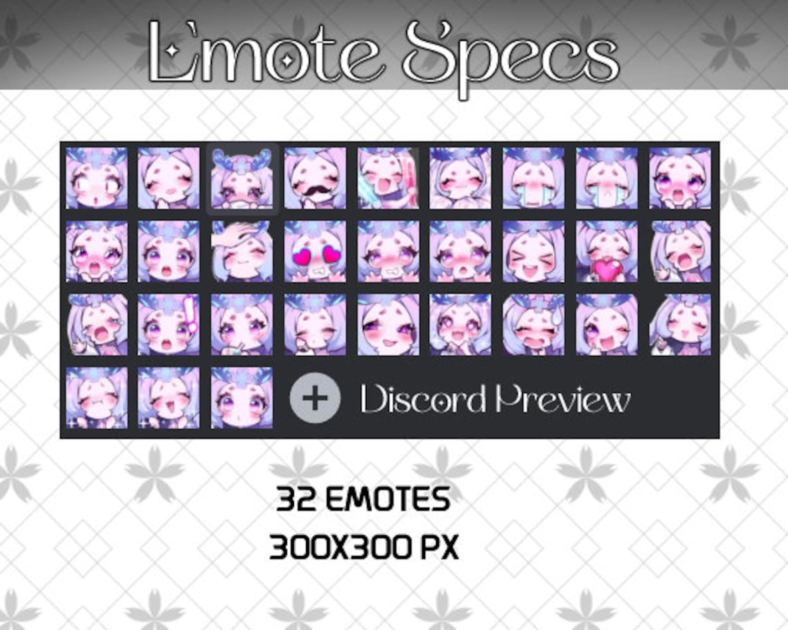 Spirit Blossom Lillia Emotes - League of Legends - Chibi - Etsy