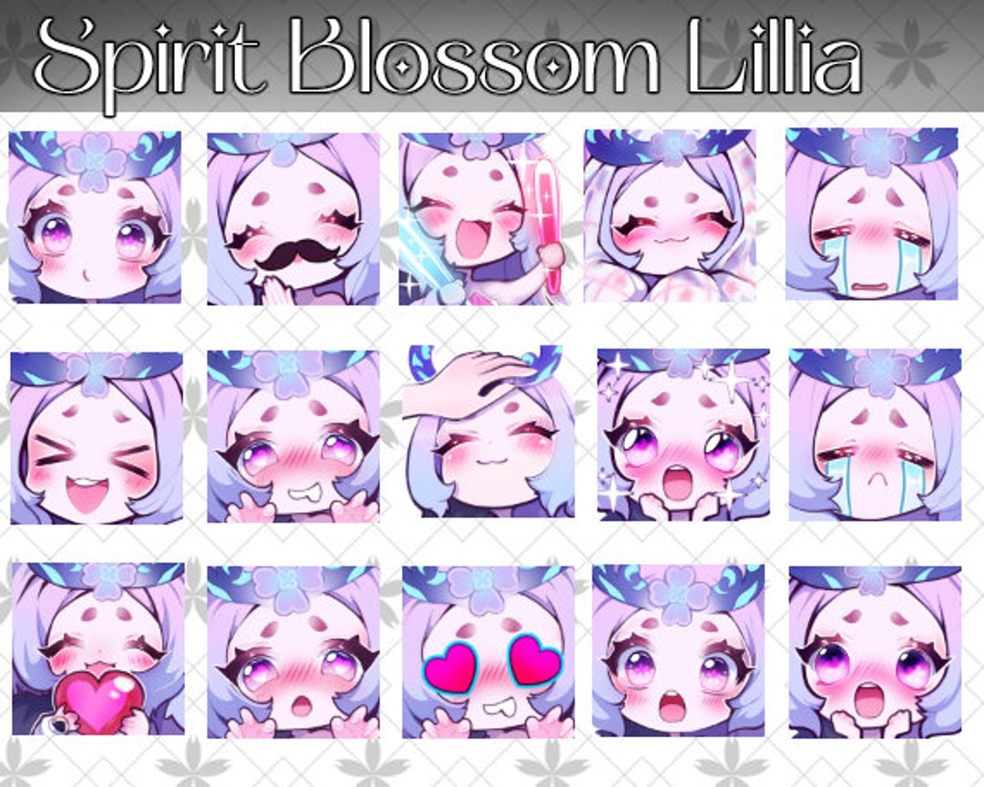 Spirit Blossom Lillia Emotes - League of Legends - Chibi - Etsy