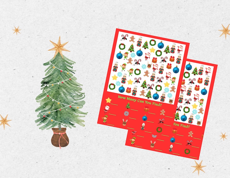 Christmas I Spy Holiday I Spy Fun Christmas Game Christmas - Etsy