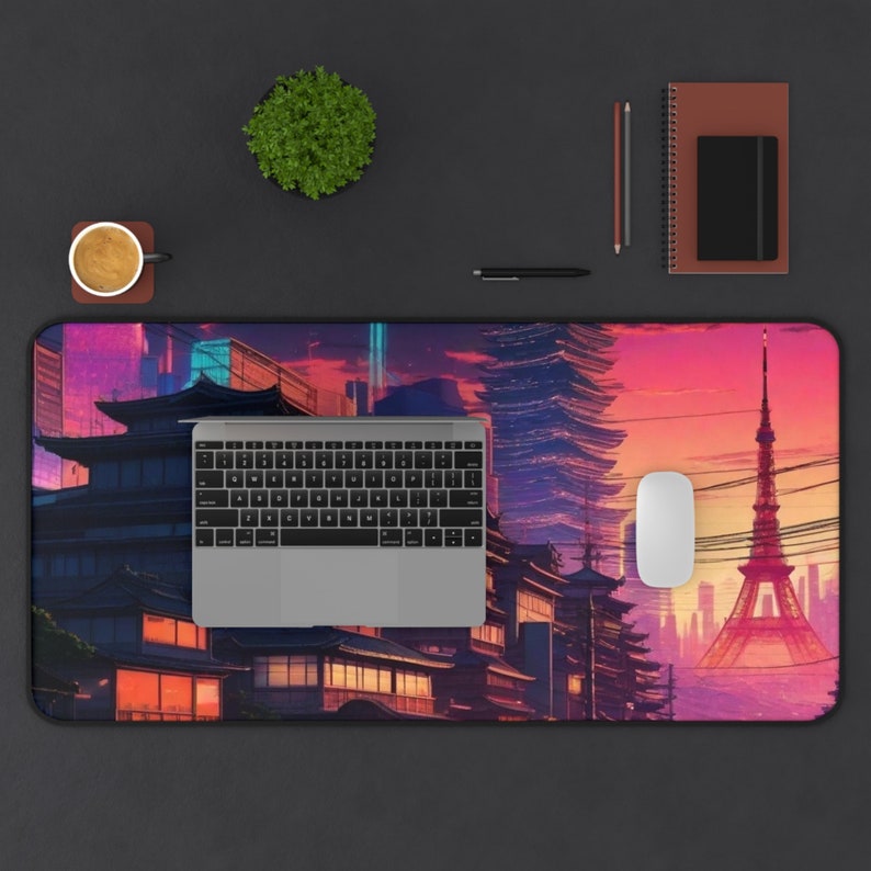 Japanese Neon Asakusa Tokyo Anime Cute Kawaii Aesthetic Desk Mat - Etsy ...