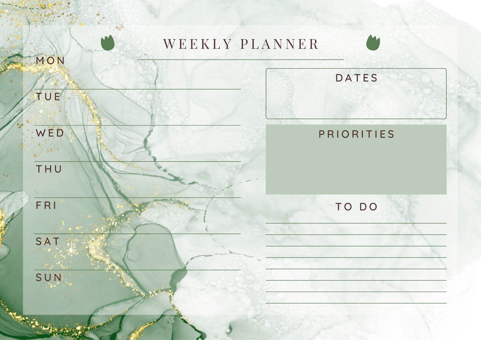Printable Weekly Planner With Daily Routine Checker & Planner Adhd ...