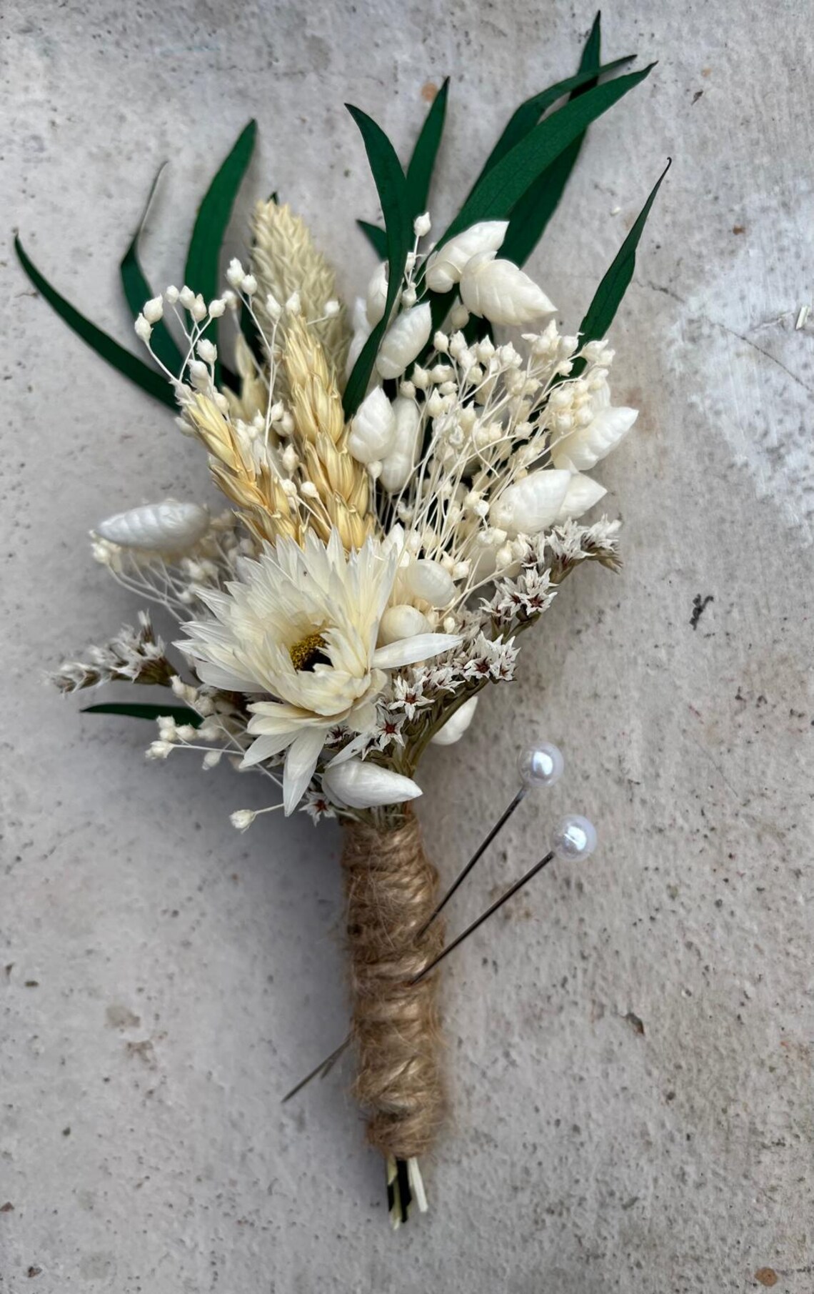 Rustic Boho Wedding Dried Flower Buttonhole Boutonniere - Etsy