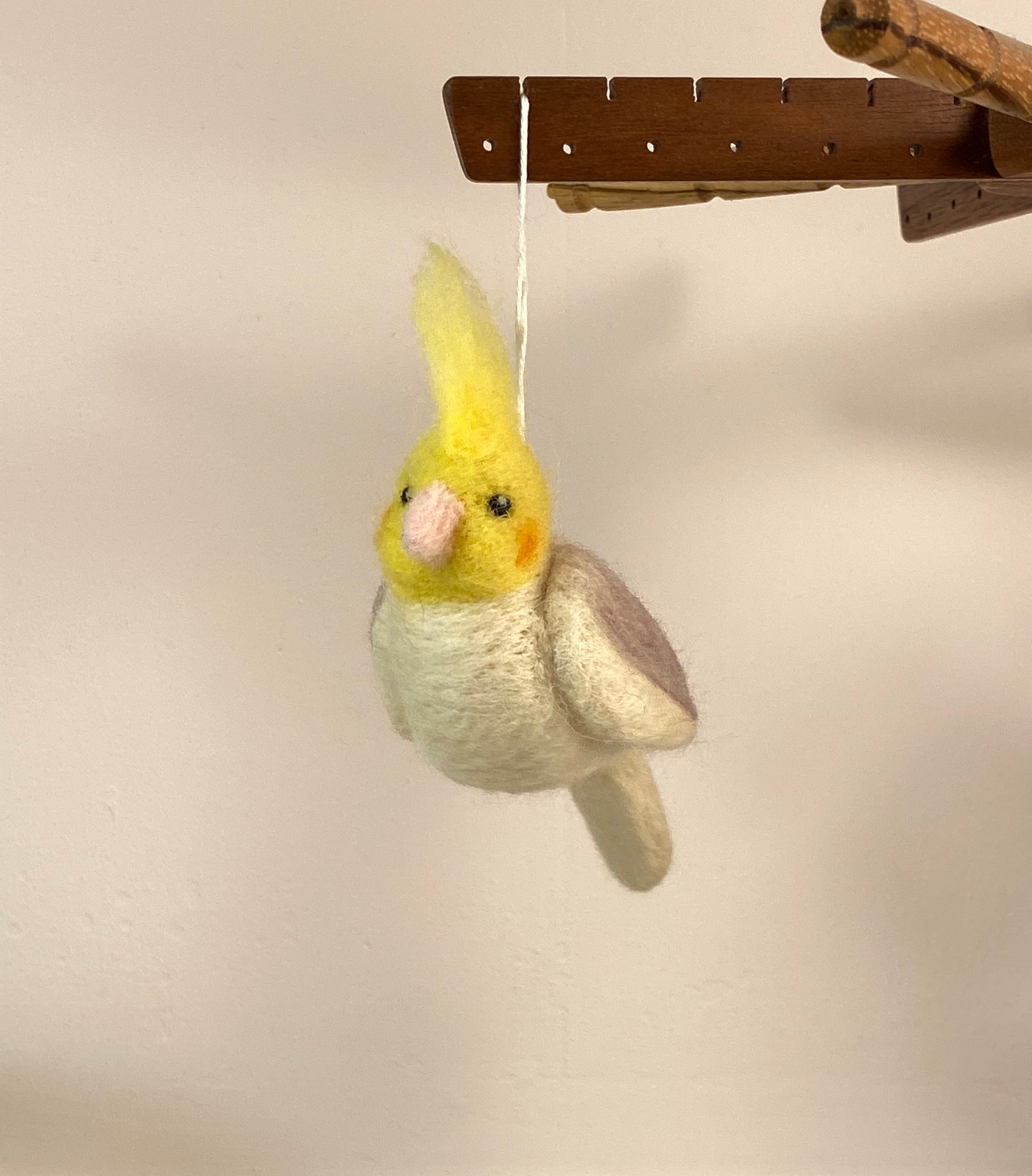 Needle Felted Cockatiel Ornament - Etsy