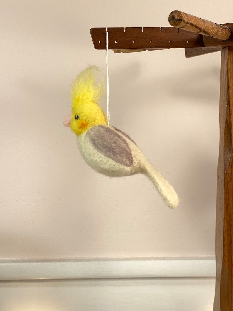 Needle Felted Cockatiel Ornament - Etsy