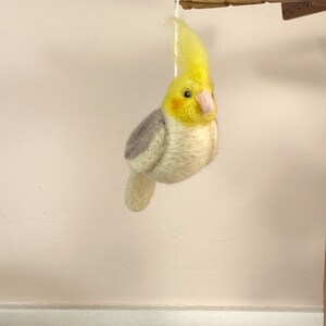 Needle Felted Cockatiel Ornament - Etsy