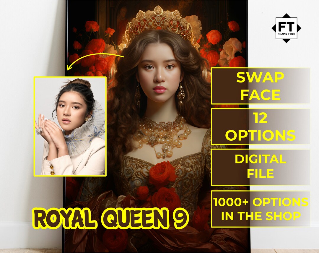 Royal Portrait Royal Queen HD Part 8 Personalized Canvas Custom Royal ...