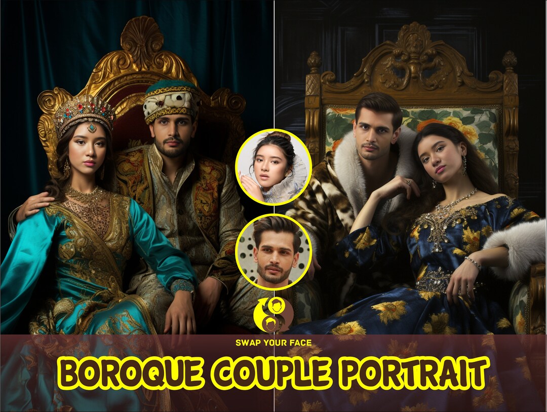 Custom Royal Couple Portrait From Photo, Renaissance Portrait, Turn Me ...