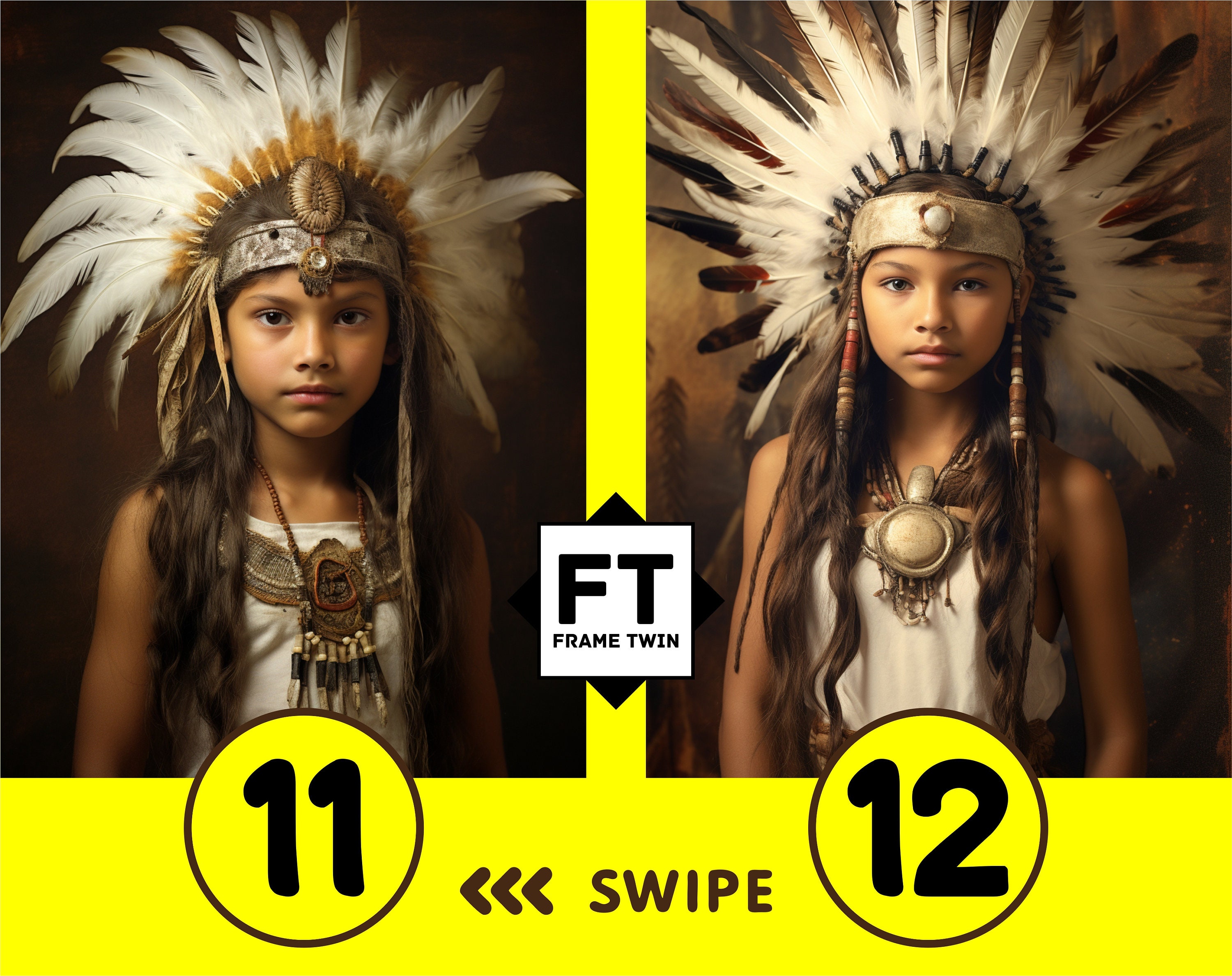 Native American Portrait Native American Part 2 Personalized Canvas ...