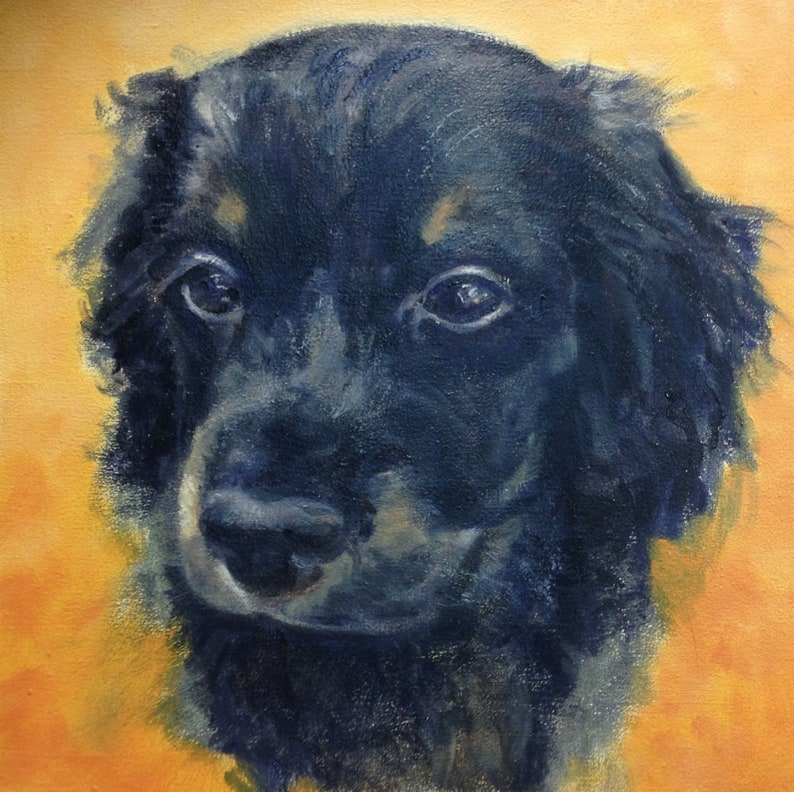 Custom Hand Painted Pet Portrait From Your Photo - One-of-a-kind ...