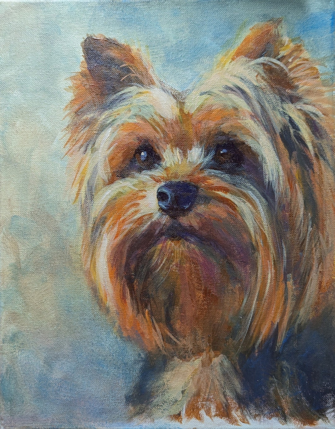 Custom Hand Painted Pet Portrait From Your Photo - One-of-a-kind ...