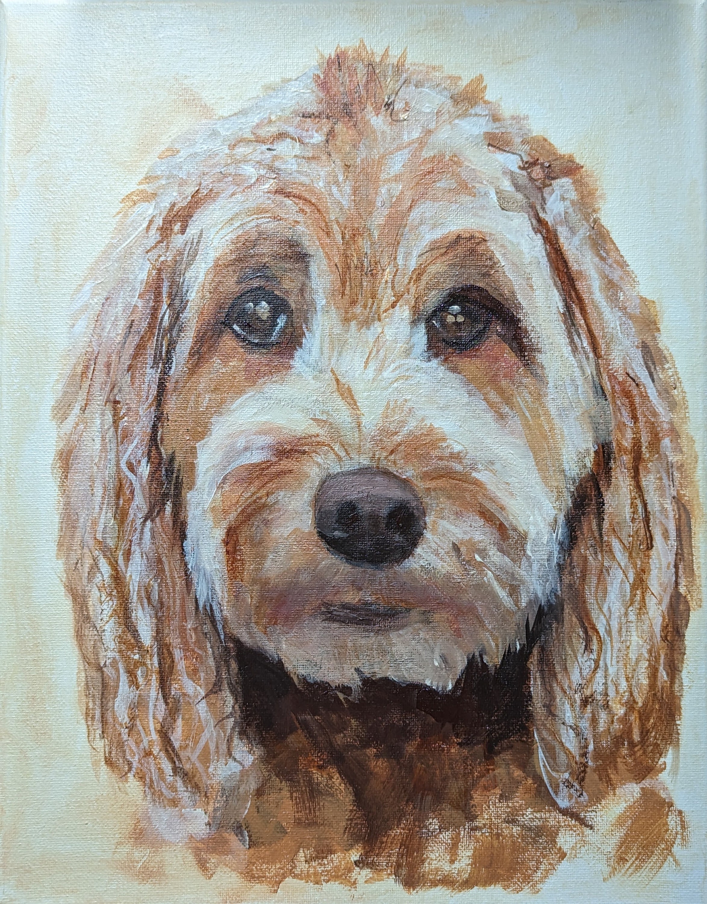 Custom Hand Painted Pet Portrait From Your Photo - One-of-a-kind ...