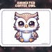 ANIMATED + STATIC Coffee Owl | Owl Emote | Twitch Discord | Animated ...