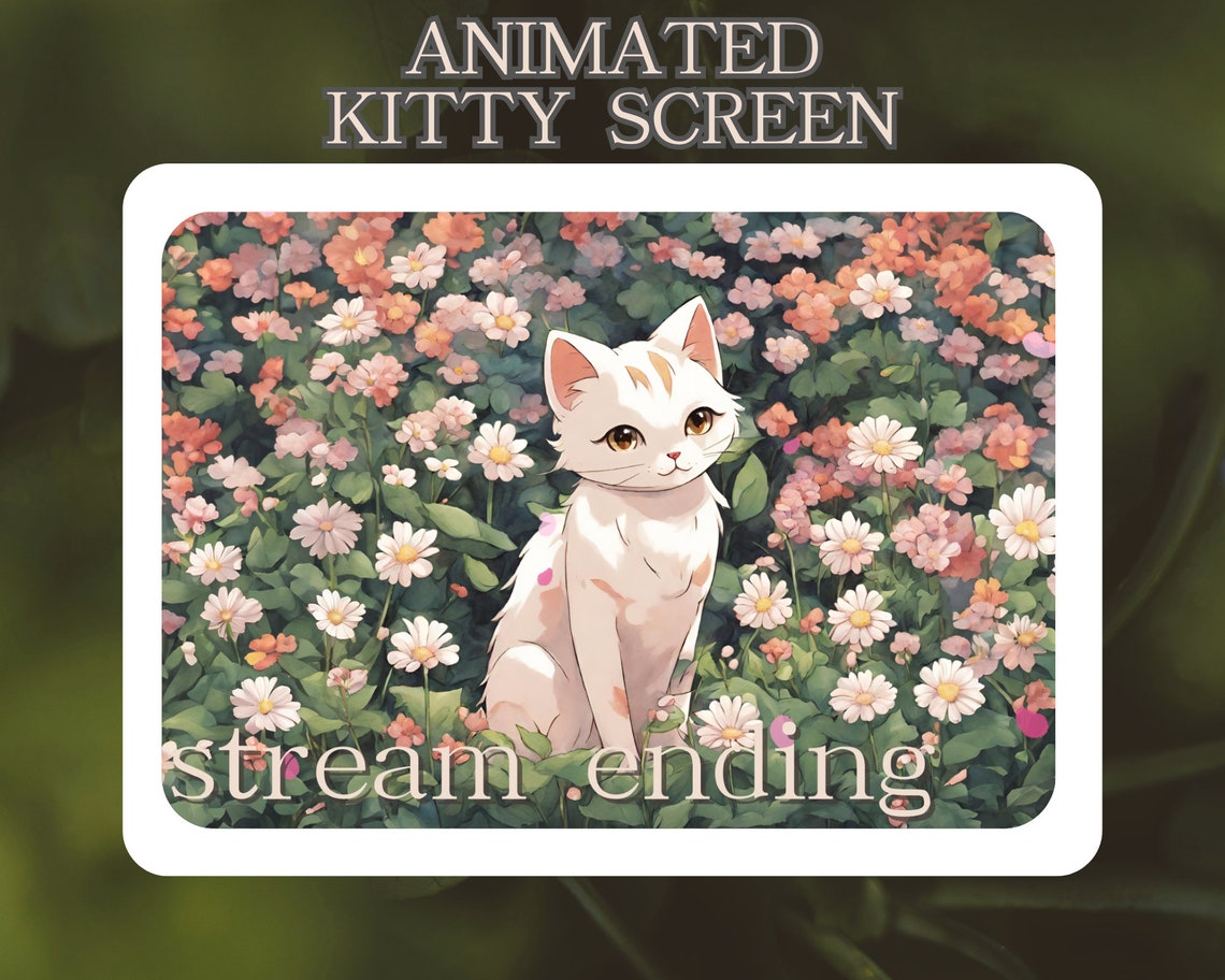 3x Little Kitty Animated Twitch Screens | Anime Cat | Vtuber Asset ...