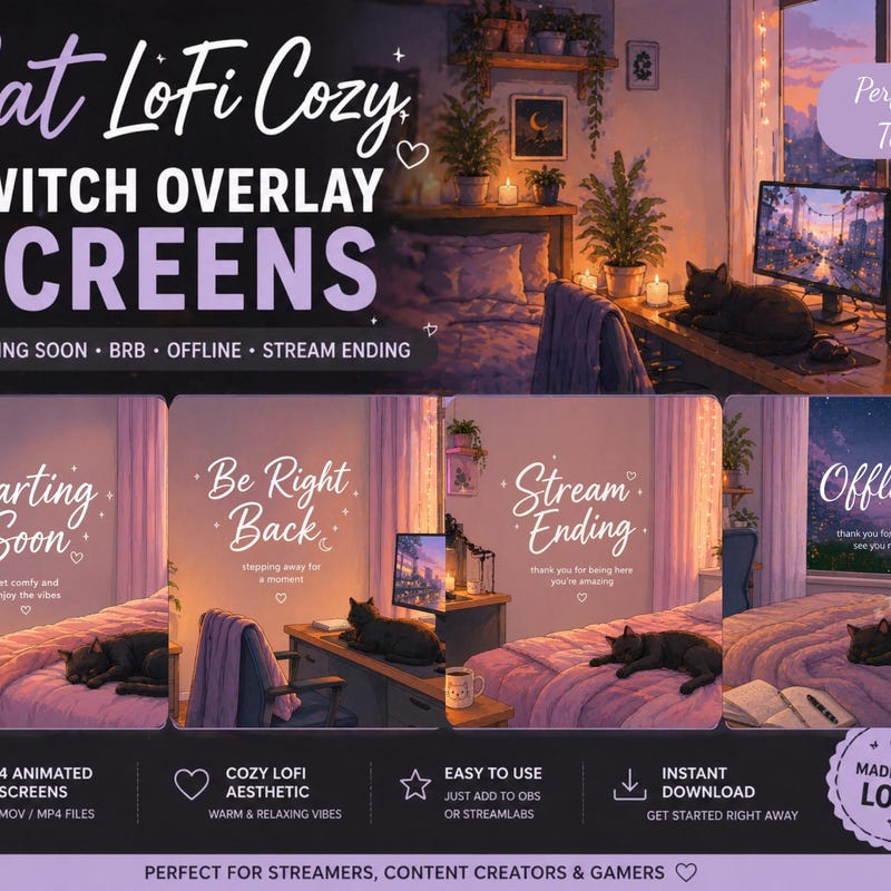 Offline Twitch Overlay - Etsy