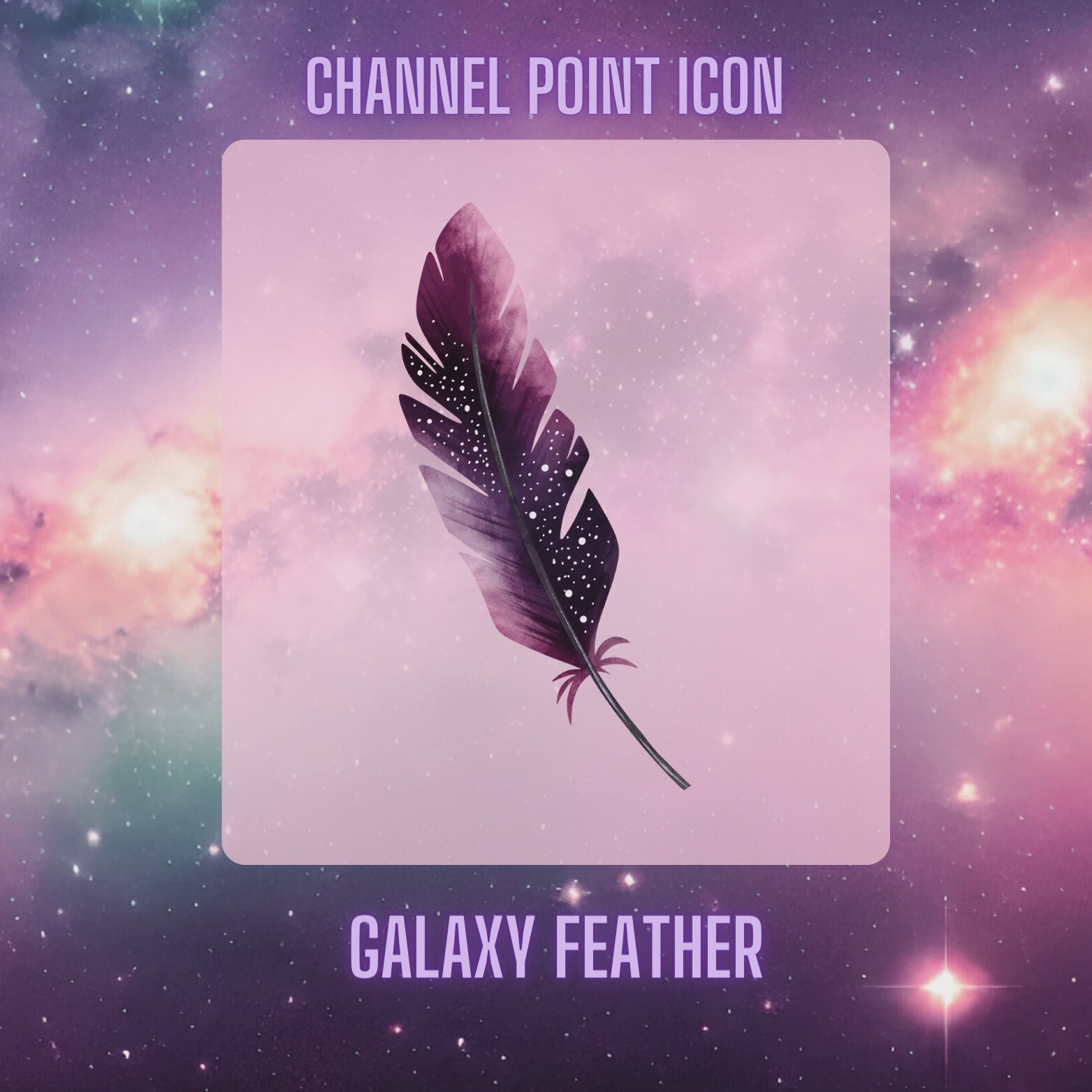 Galaxy Feather Channel Point Icon - Etsy