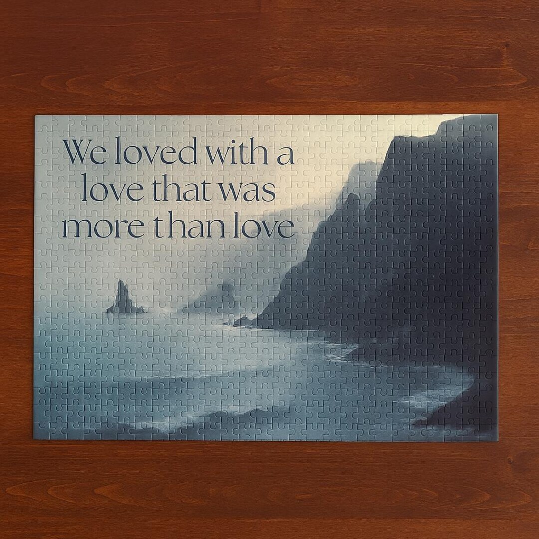 Edgar Allan Poe Jigsaw Puzzle With Tin Annabel Lee Quote Gothic Poetry ...