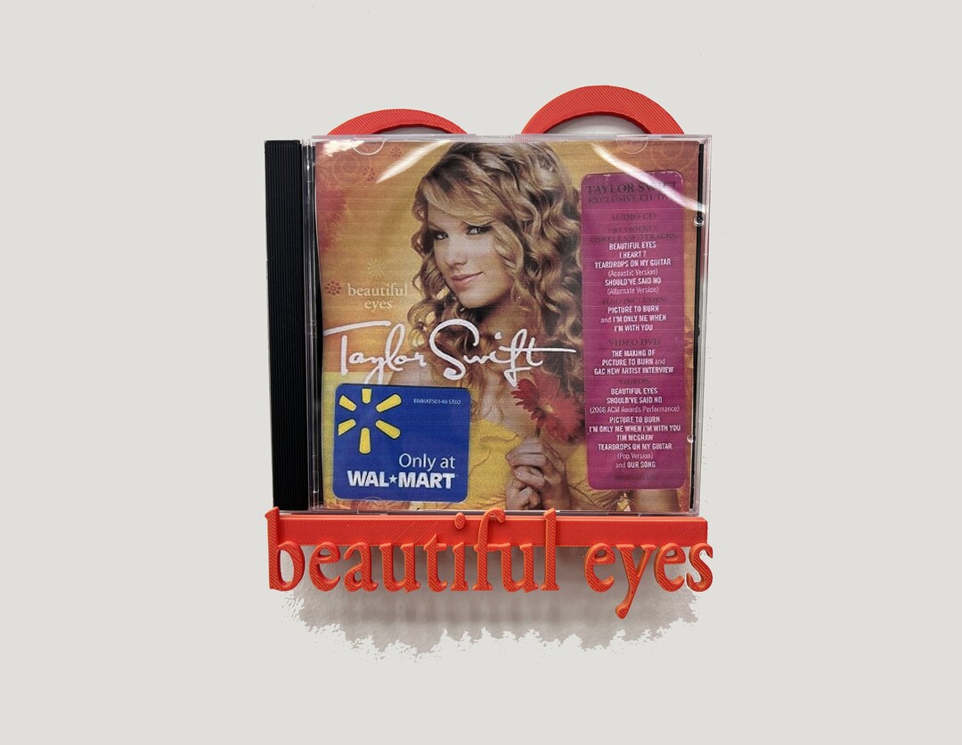 Taylor Swift Inspired CD Mount STL Beautiful Eyes Album 3D Print ...