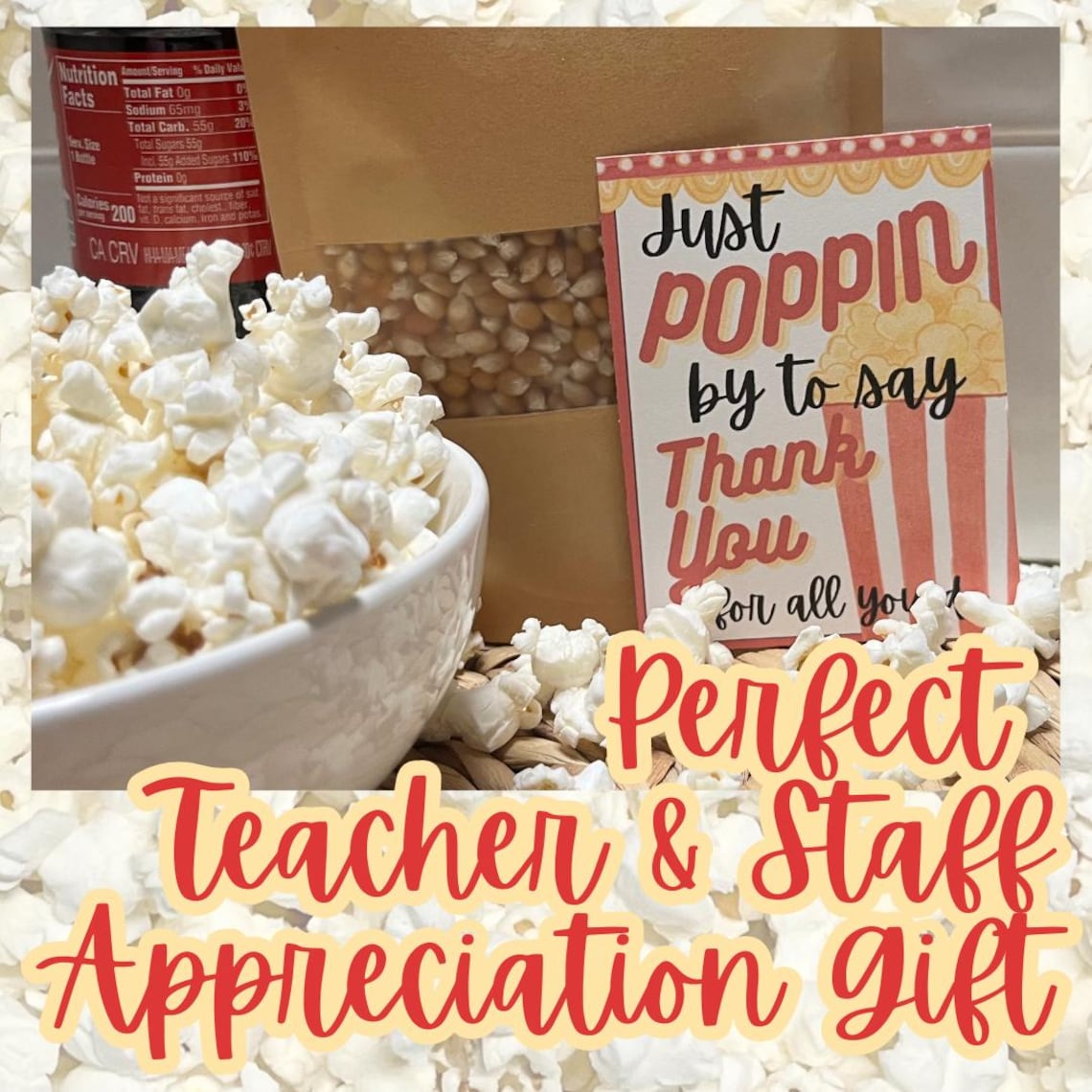 Just "poppin" by to Say Thank You - Teacher & Staff Appreciation ...