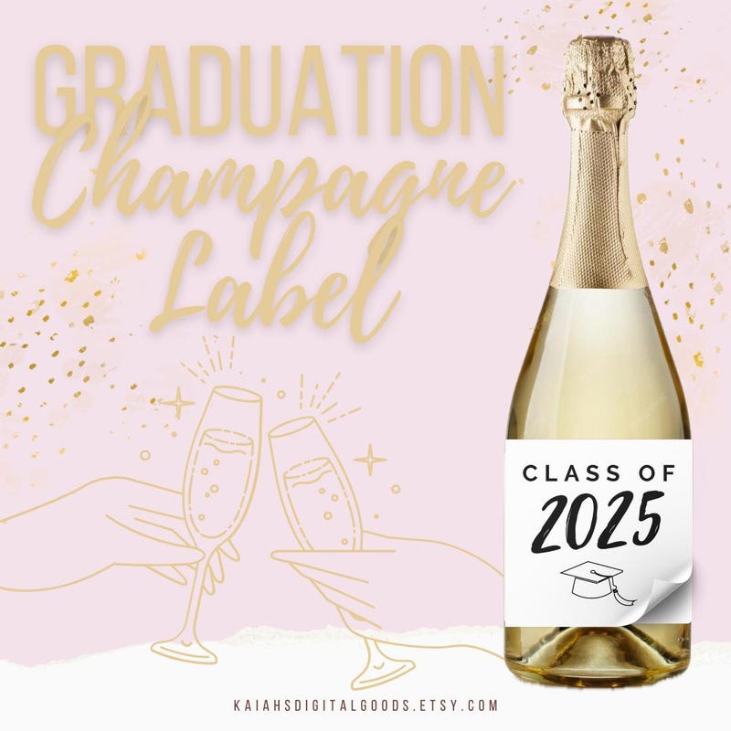 Champagne Labels - Etsy