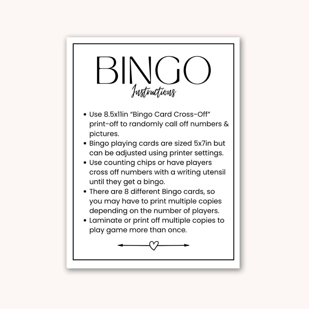 Valentine's Day Bingo Game | Printable Classroom Party | Digital ...