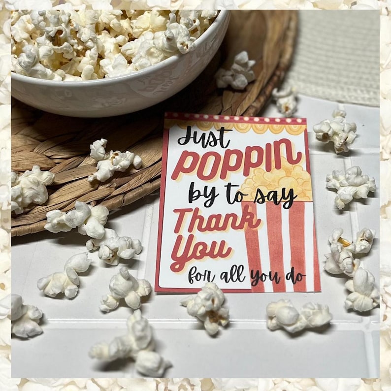 Just "poppin" by to Say Thank You - Teacher & Staff Appreciation ...