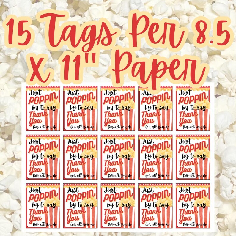 Just "poppin" by to Say Thank You - Teacher & Staff Appreciation ...