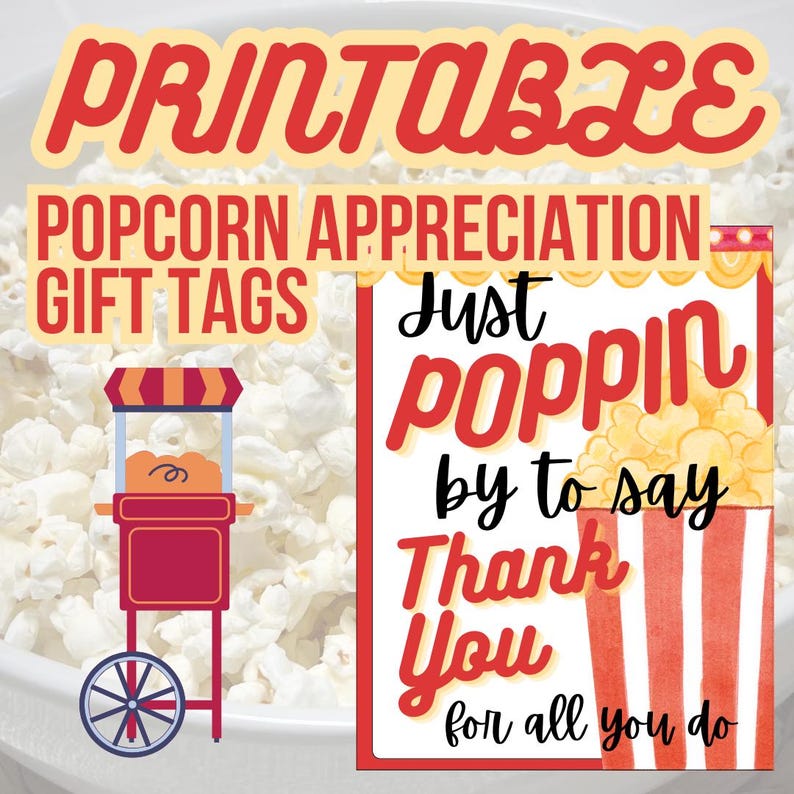 Just "poppin" by to Say Thank You - Teacher & Staff Appreciation ...