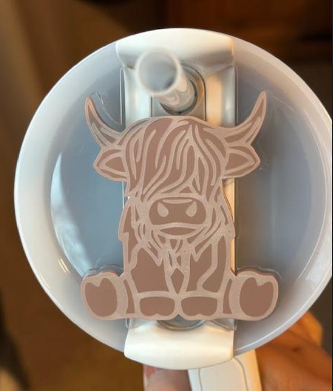 Highland Cow Tumbler Topper for Quencher H2.0 Cups Unique ...