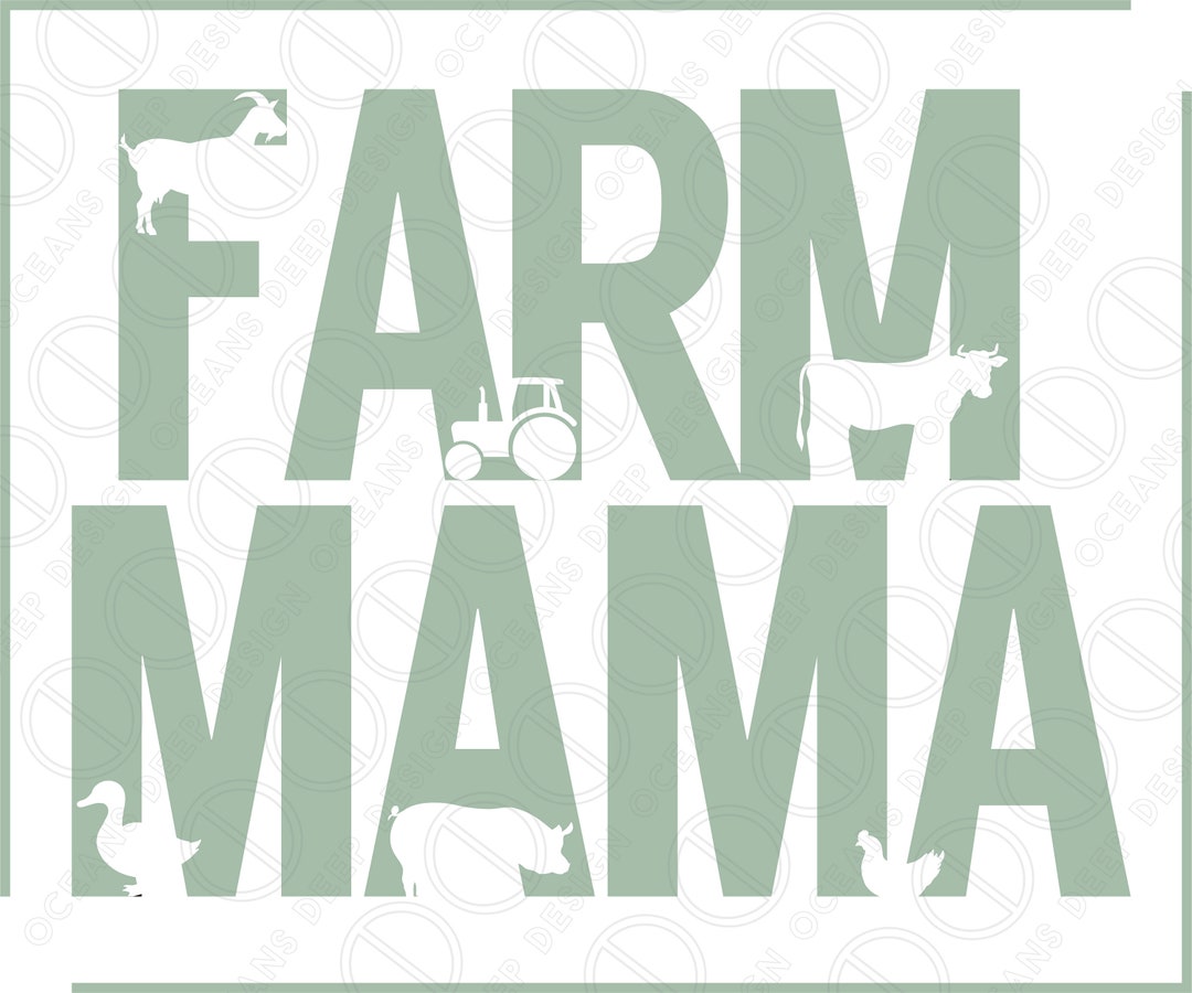 Farm Mama Animals Cut Out Digital Download PNG - Etsy
