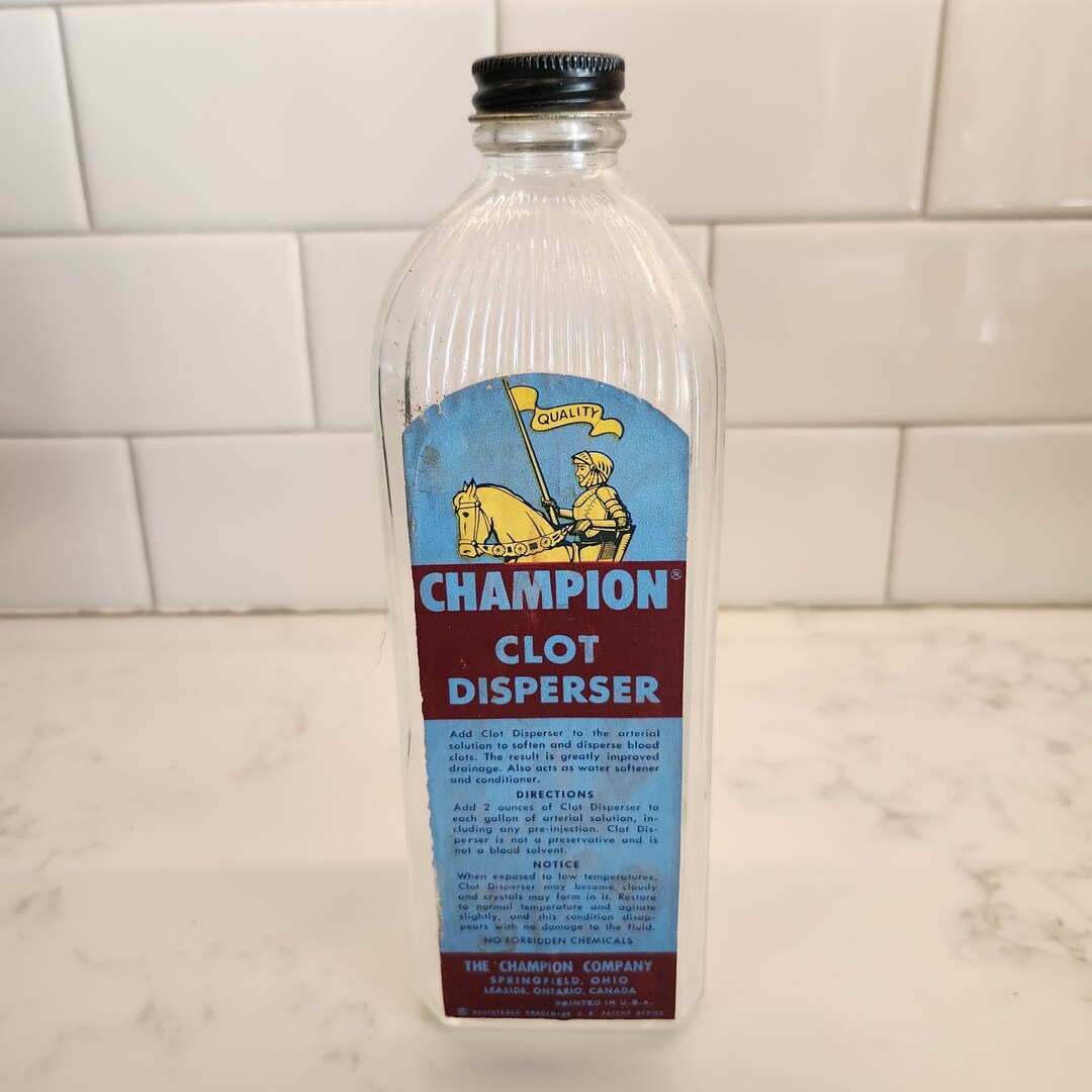 Champion Clot Disperser Bottle Embalming Fluid Additive - Etsy