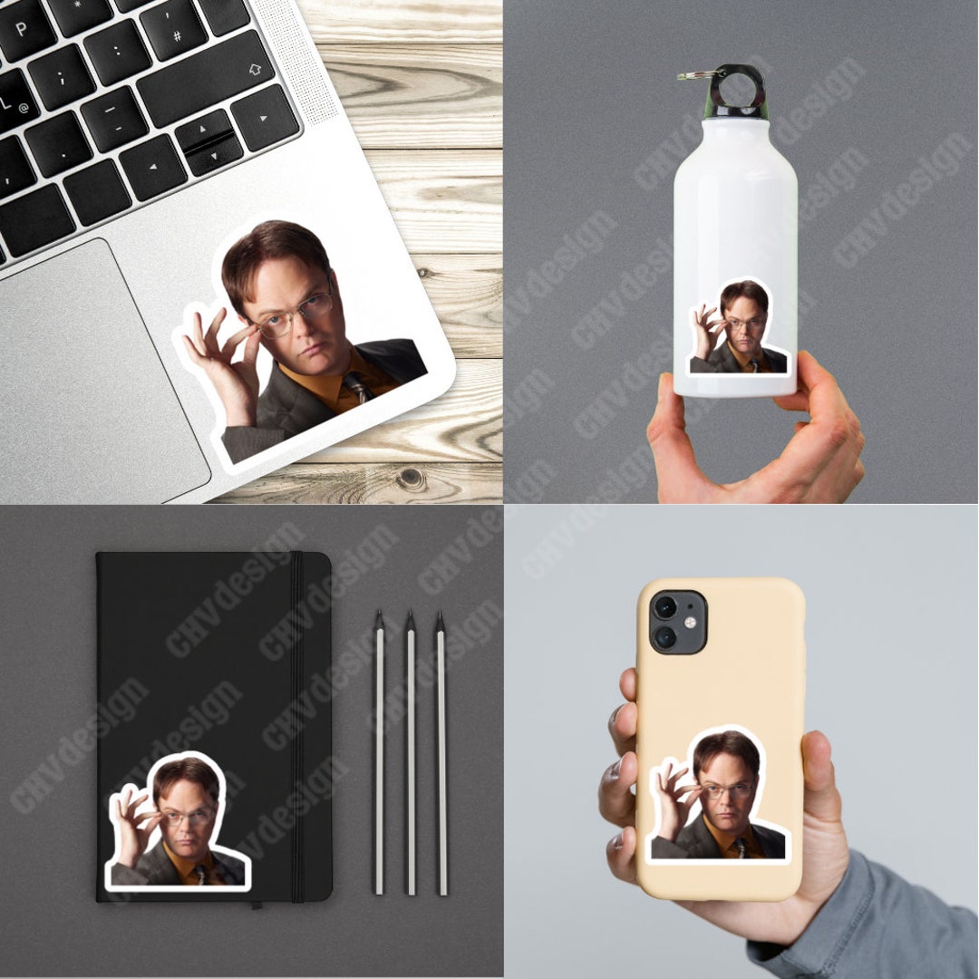 Funny Dwight Schrute Sticker Premium Waterproof Vinyl - Etsy