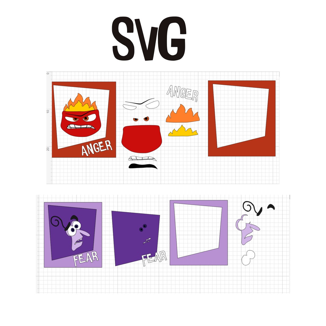 Inside Out 2 SVG, Inside Out PNG, Inside Out Characters for Cricut ...