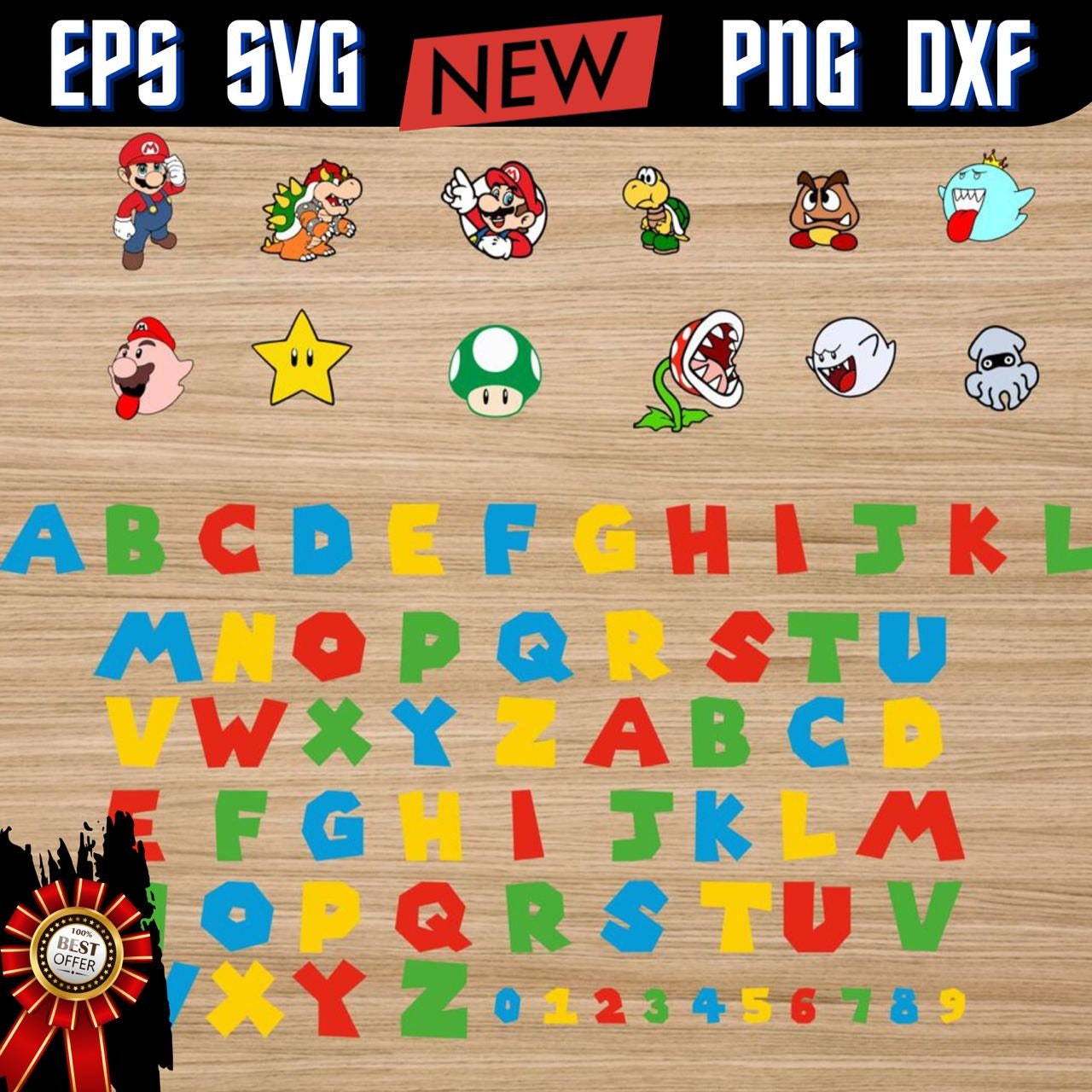 Super Mario SVG PNG Bundle, Mario Family Svg, Cricut, Sublimation ...
