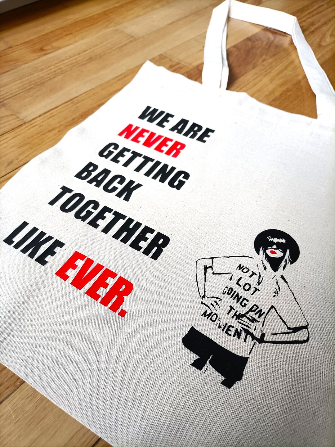 Tote Bag/ Taylor Swift/ Red/ 22/ Swiftie/ Sac En Coton Illustré/ Cadeau ...