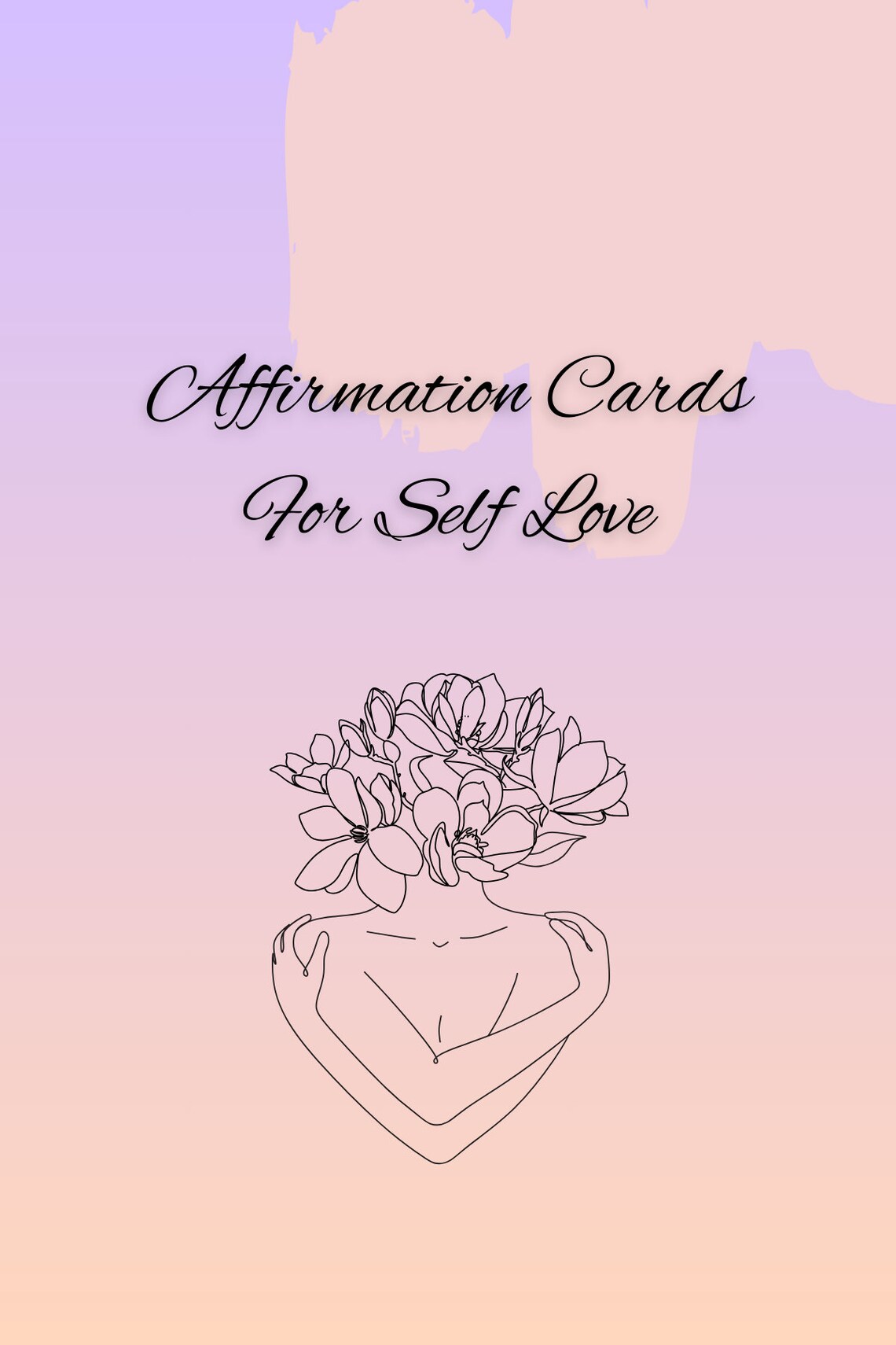 50 Affirmation Cards Self Love Printable Digital Positive Affirmations ...