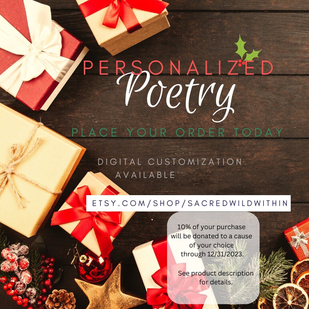 Personalized Poem PDF for Christmas Holiday Hanukkah - Etsy