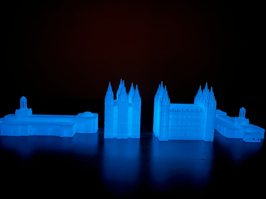 Glow-in-the-dark LDS Temple 3D Print - Etsy