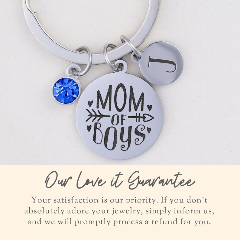 Personalized Mom of Boys Keychain Gift for Mom of Boys Key Chain Mom of ...