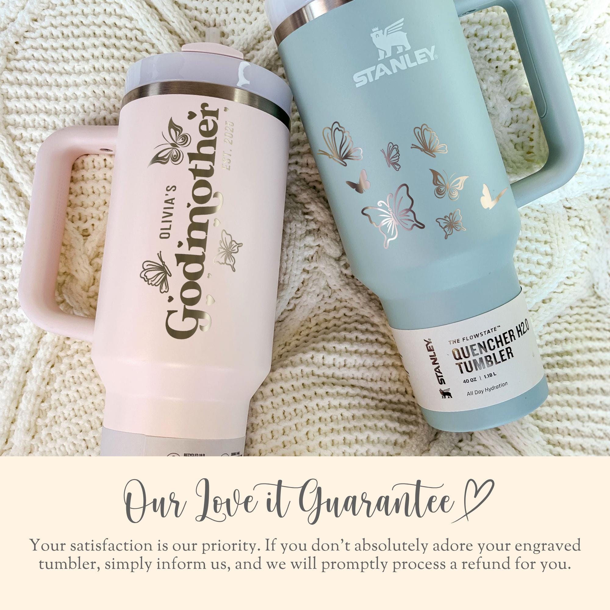 Personalized Godmother Tumbler With Straw Gift for Godmother Tumbler ...